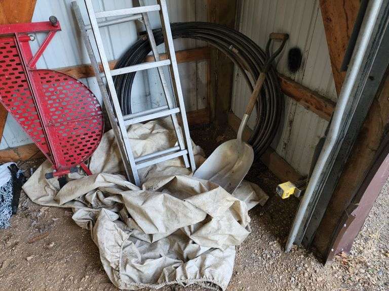 Plastic Hose, Aluminum Ladder Sections, Misc - Fragodt Auction and Real ...