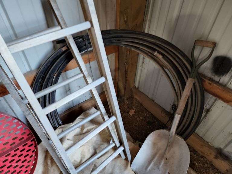 Plastic Hose, Aluminum Ladder Sections, Misc - Fragodt Auction and Real ...