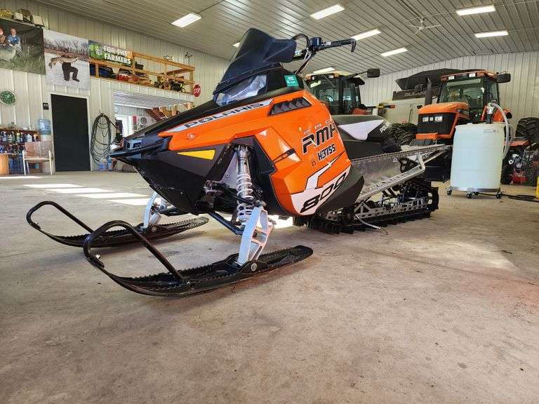 2012 Polaris RMK 800 Snowmobile with Reverse, 3,053 Miles, 155” Track ...