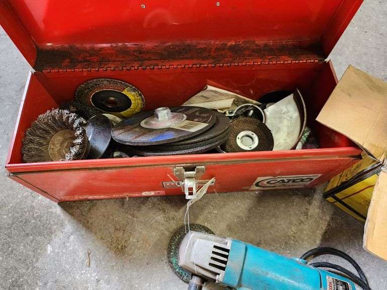 Makita Grinder and Tool Shop Grinder with Misc Cutting Wheels - Fragodt ...