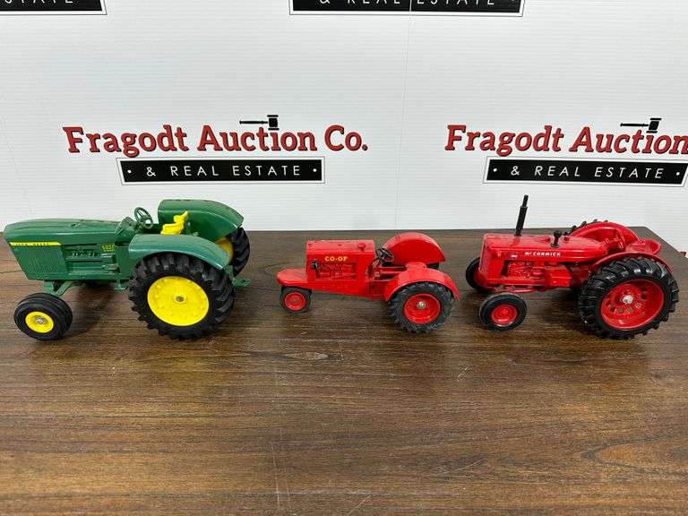 (3) Tractors, (1) John Deere 5020 Diesel, (1) Co=op, and (1) McCormick ...