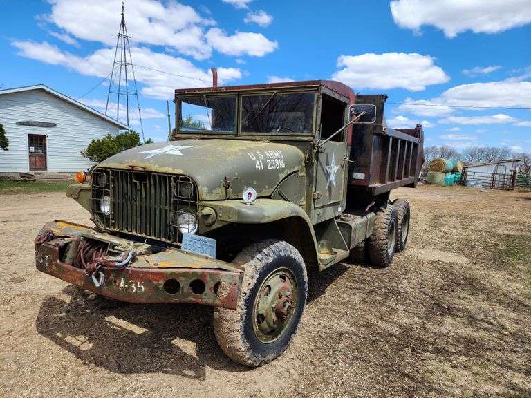 6 Wheel Drive Army Truck, 11’ Box and Hoist, Winch on Front Has Not ...
