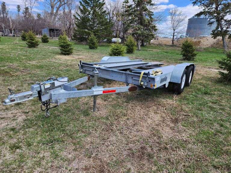 2012 Demco Model AT6000P Tandem Galvanized Car Trailer With Ramps, Disc ...