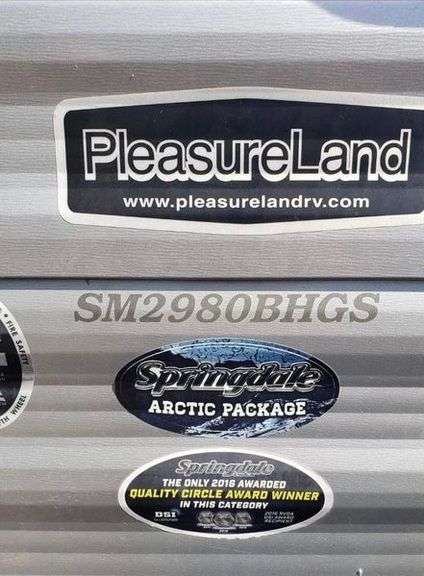 2018 Springdale Model 2980bh Camper, Quad Bunkhouse with Center ...