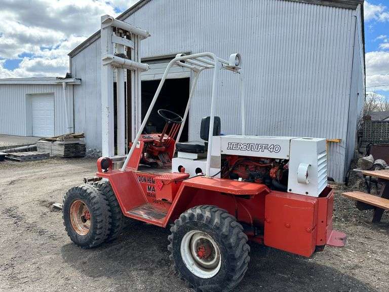 Herculift 40 All Terrain Forklift – Gas, 9300 lbs, 4300 lbs Capacity ...