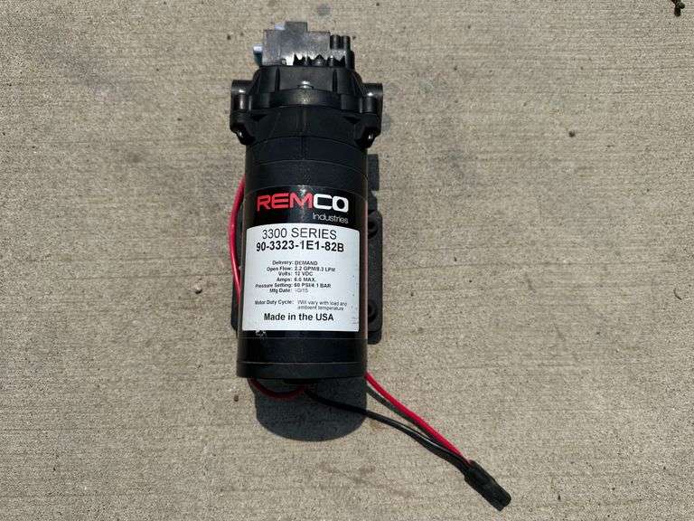 Remco 3300 Series 12V Pump – New - Fragodt Auction and Real Estate LLC