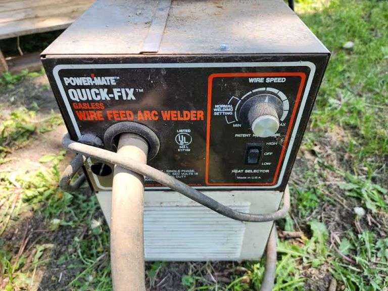 PowerMate Quick Fix Wire Feed Welder, 110V - Fragodt Auction and Real Estate LLC