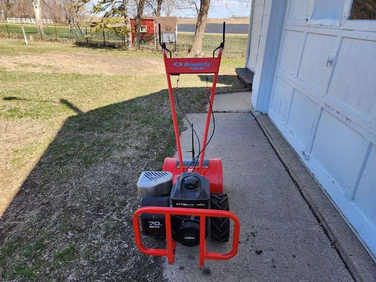 Simplicity Model 7016PT Rear Tine Tiller, 7.0hp Engine, 16”, Was Used ...
