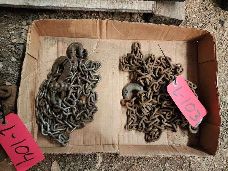 (2) Log Chains (Lengths in Photos), Buying All One Money - Fragodt ...