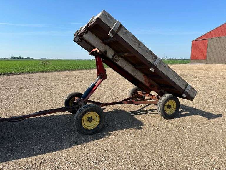 Rock Trailer on 6 Ton Running Gear with Hydraulic Hoist, 7' x 9', Set ...