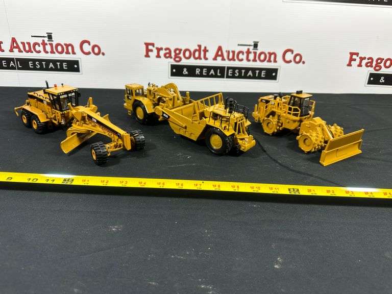 (3) – CAT 24H Road Grader, CAT 657G Scraper, CAT 836G Wheeled Loader ...