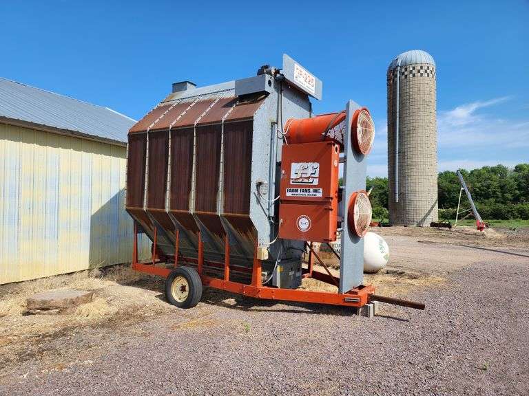 Farm Fans CF225 Grain Dryer, Continue Flow, Was Used Every Year Except ...