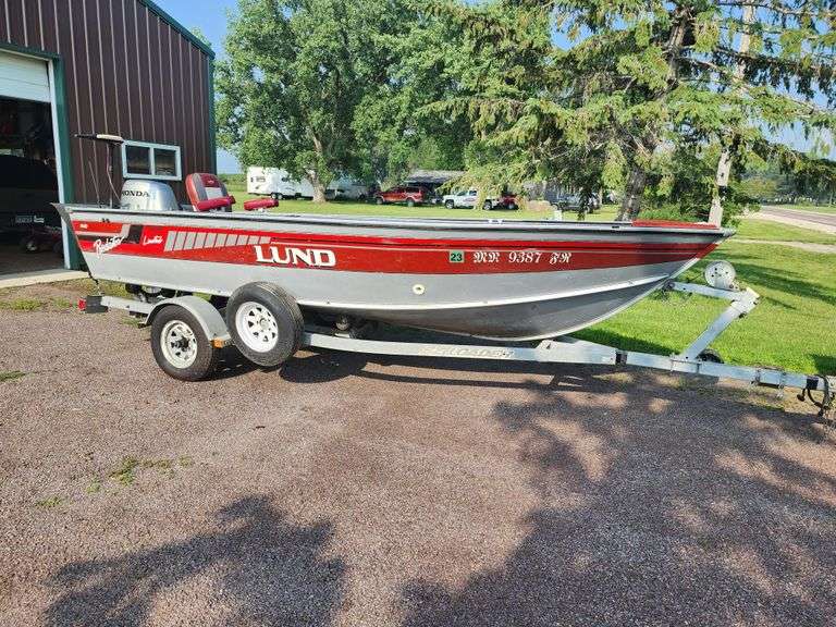 1991 Lund Predator Limited 1650 Fishing Boat, 16.5’, Comes with 2002 ...