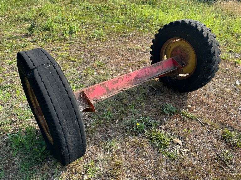 Axle with Wheels - Fragodt Auction and Real Estate LLC