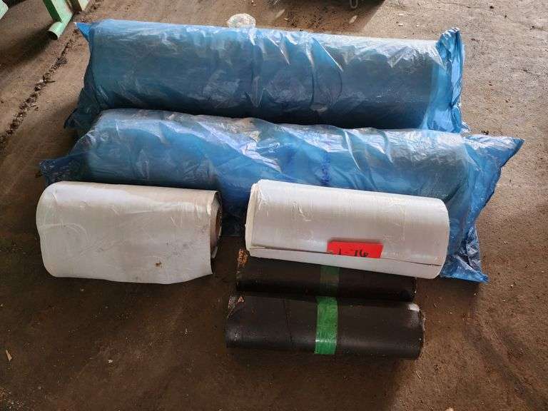 (4) Rolls of Plastic and (3) Rolls of Black Tar Paper - Fragodt Auction ...