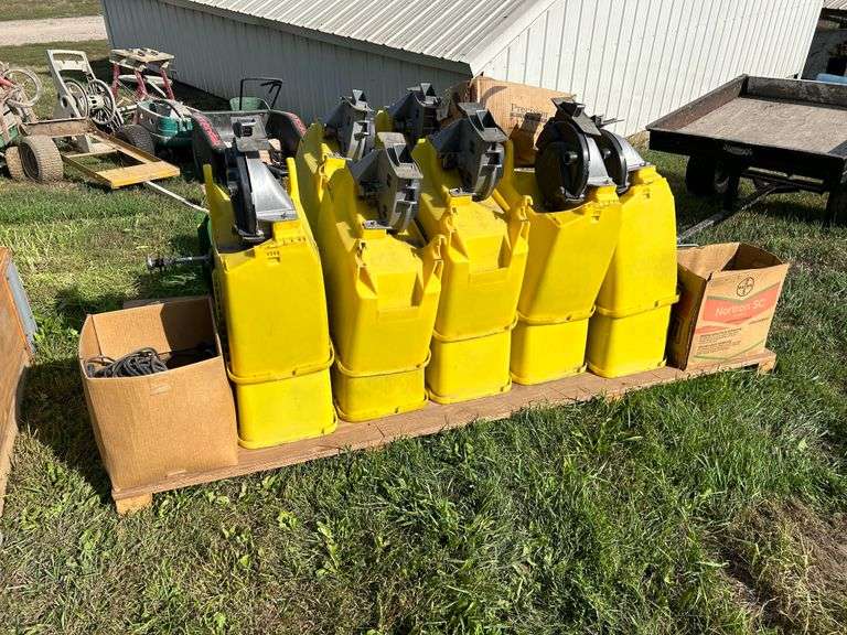 John Deere Planter Parts, Including: (16) Poly Boxes with Meters, 16 ...