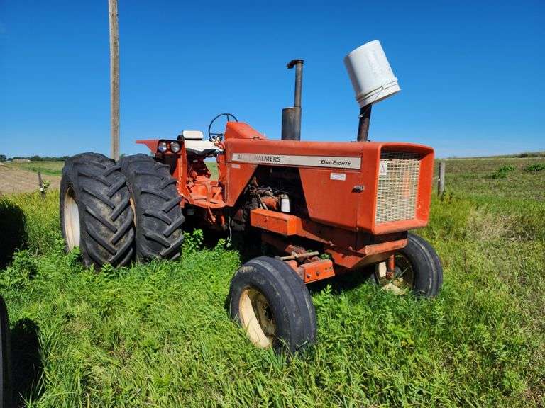 1969 Allis Chalmers 180 Diesel – 2 Rear Hydraulics, 3PT, 18.4x28 Rears ...
