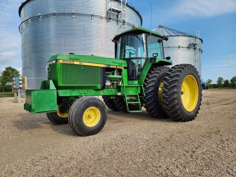 1992 John Deere 4560 2wd Tractor, 6,425 Hours, Quad Range Transmission ...