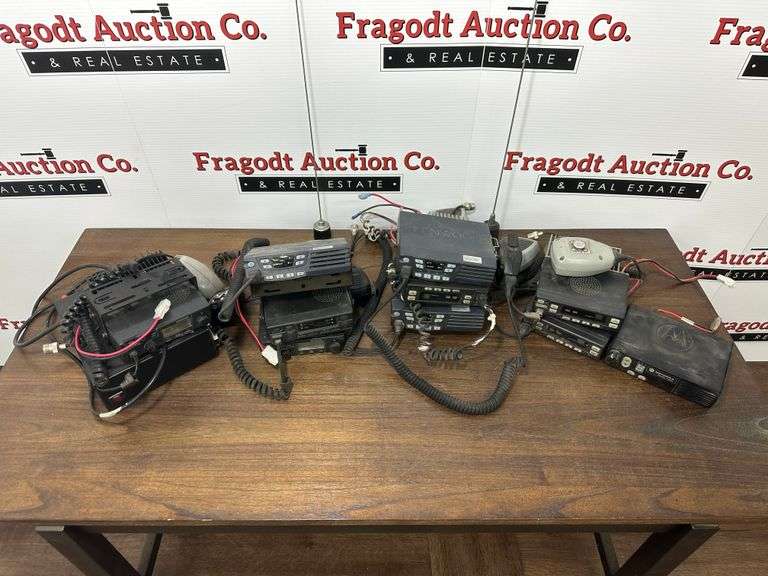 (9) Kenwood M4X8MAX Business Band Radios, 1 - Base Station, 1 ...