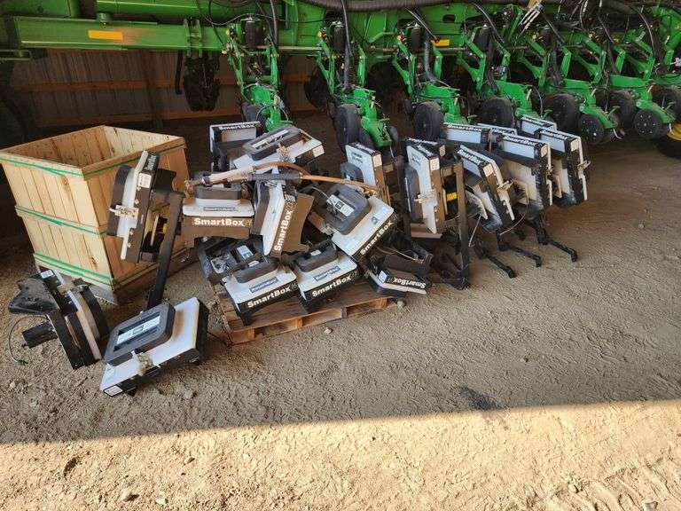 (23) Insecticide Smart Boxes off John Deere 1770 Planter, Brackets and ...