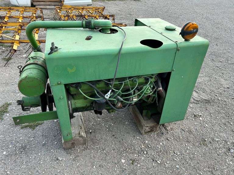 Chrysler 225 Slant Six Gas Engine off of JD 800 Swather, Ran when last ...
