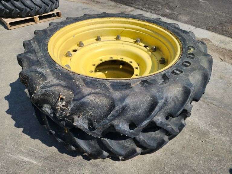 (2) Goodyear 320/85R38 Duper Traction Radial DT800 on 12 Bolt Front ...