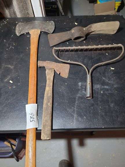 Axe, hatchet, rake head, axe head. - Freedom Auctions LLC
