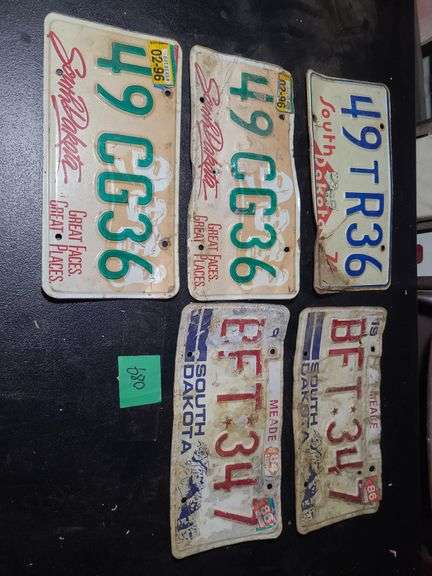 License plates. - Freedom Auctions LLC