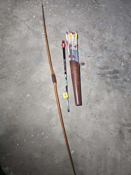 BOW, NO STRING. QUIVER, ARROWS. - Freedom Auctions LLC