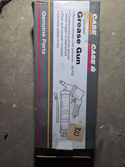 NEW IN BOX CASE IH AIR OPERATED GREASE GUN. - Freedom Auctions LLC