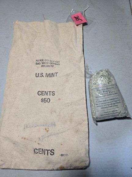 US MINT BAG, CURRENCY SHREDS. - Freedom Auctions LLC
