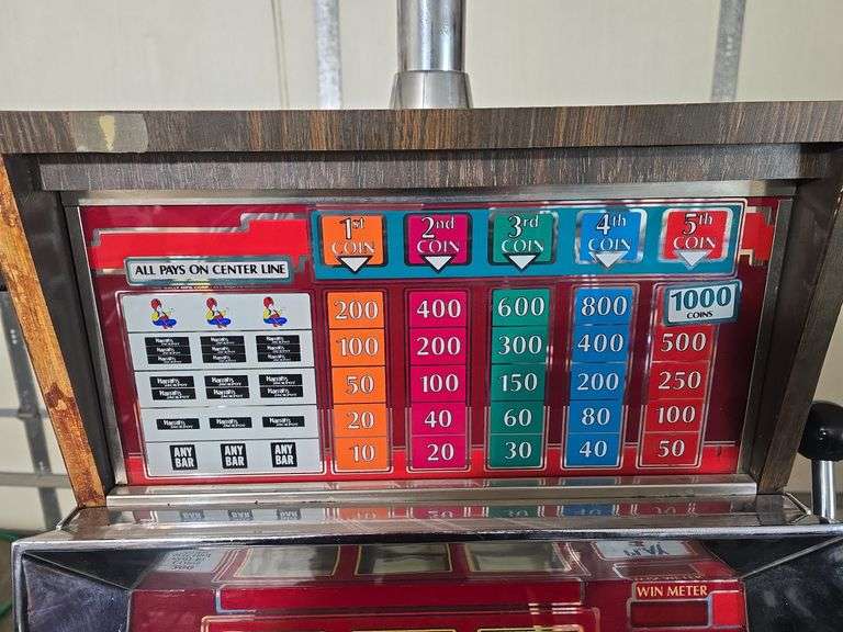 HARRAH'S 5 CENT SLOT MACHINE. WORKS! YOU COULD BE A WINNER WITH THIS ...