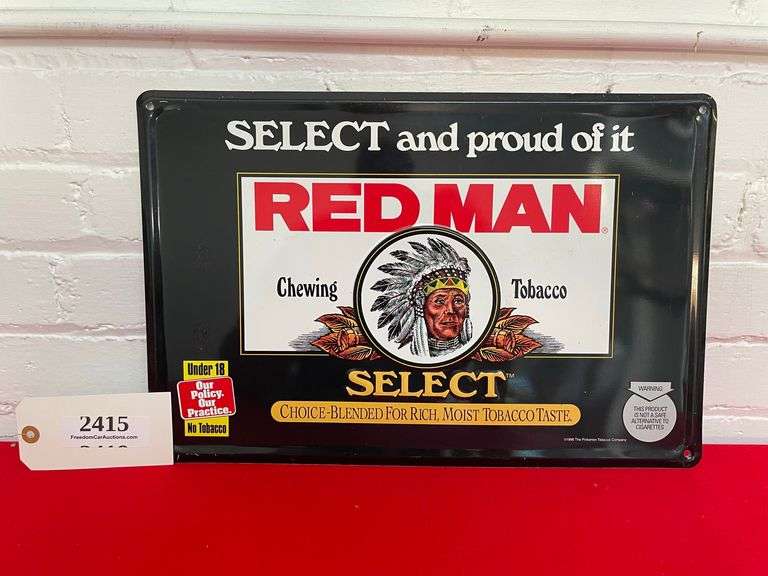 Redman Chewing Tobacco Sign - Spankys Freedom Car Auctions