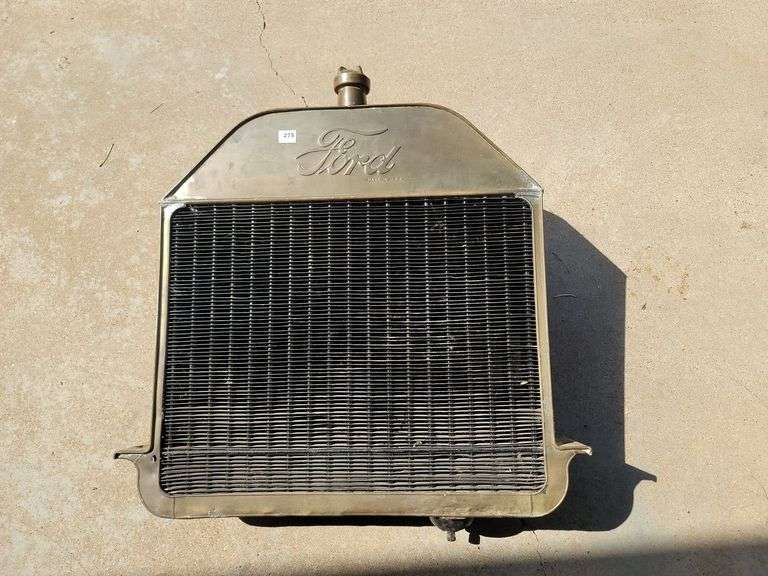 Ford Brass Radiator with Cap - Spankys Freedom Car Auctions