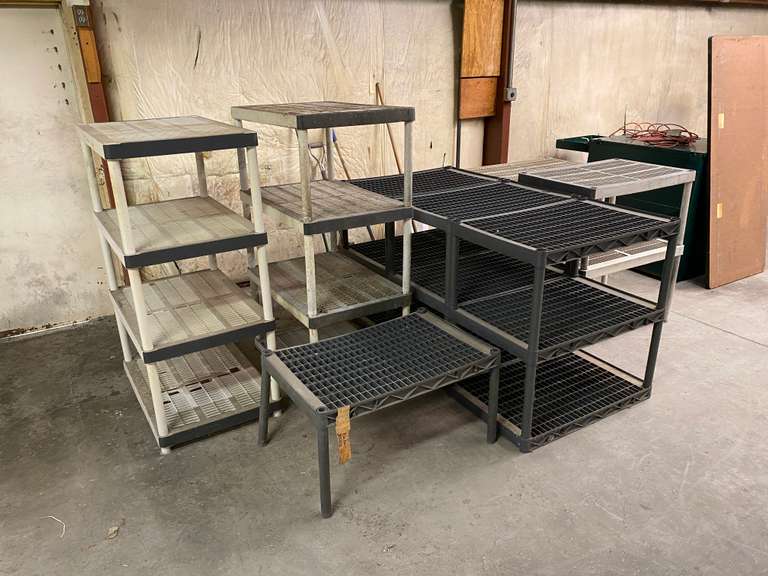 Stackable Plastic Storage Racks - Gavel Roads Online Auctions