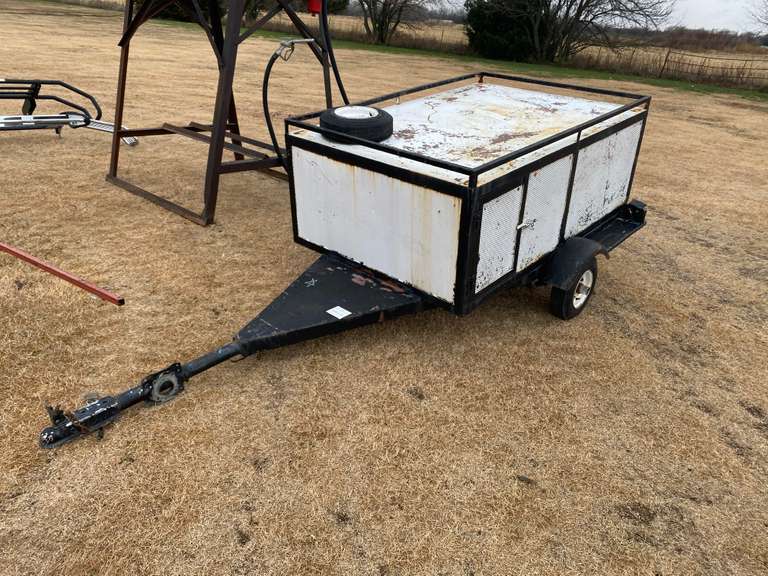 Homemade (4) Hunting Dog Box Trailer - Gavel Roads Online Auctions
