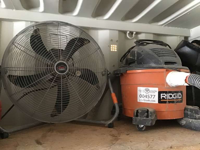 22’’ Fan and Ridgid Shop Vac - Gavel Roads Online Auctions