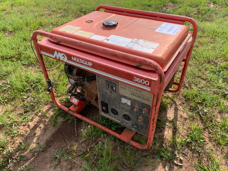 MQ 3600 Generator with a Honda Motor - Gavel Roads Online Auctions