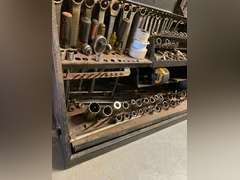 Wedge Style Truck Tool Box with Tools - Gavel Roads Online Auctions