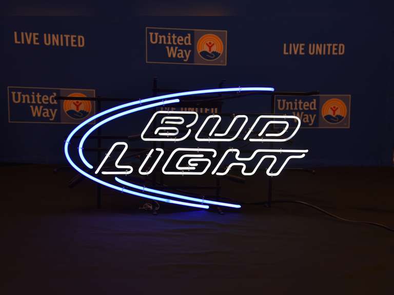 Vintage Bud Light Neon Sign - Gavel Roads Online Auctions
