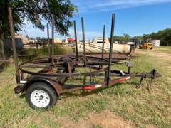 Tilting Poly Pipe Reel Trailer - Gavel Roads Online Auctions