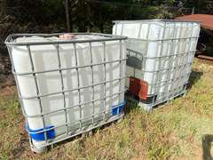 (2) Large Chemical/Liquid Storage Totes - Gavel Roads Online Auctions