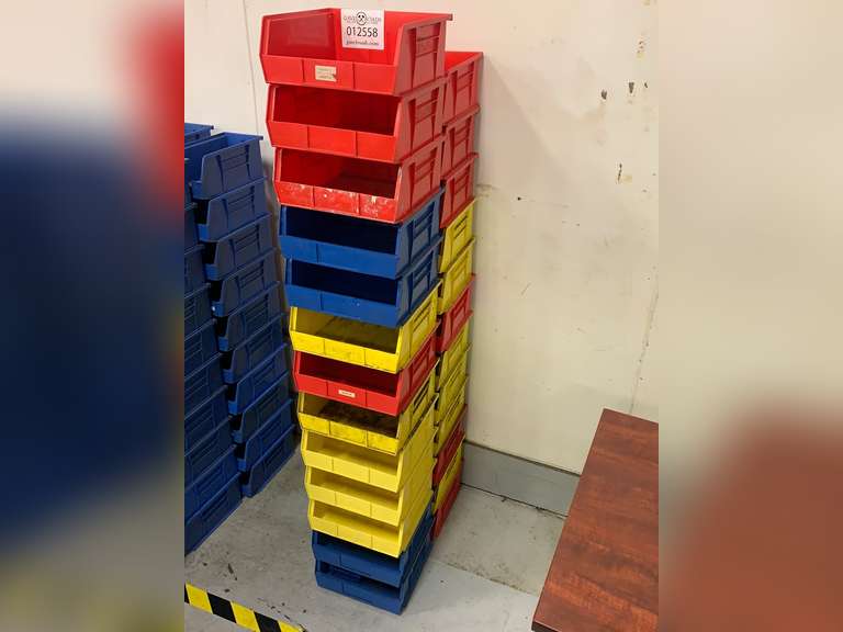 Plastic Storage Bin Assortment - Gavel Roads Online Auctions