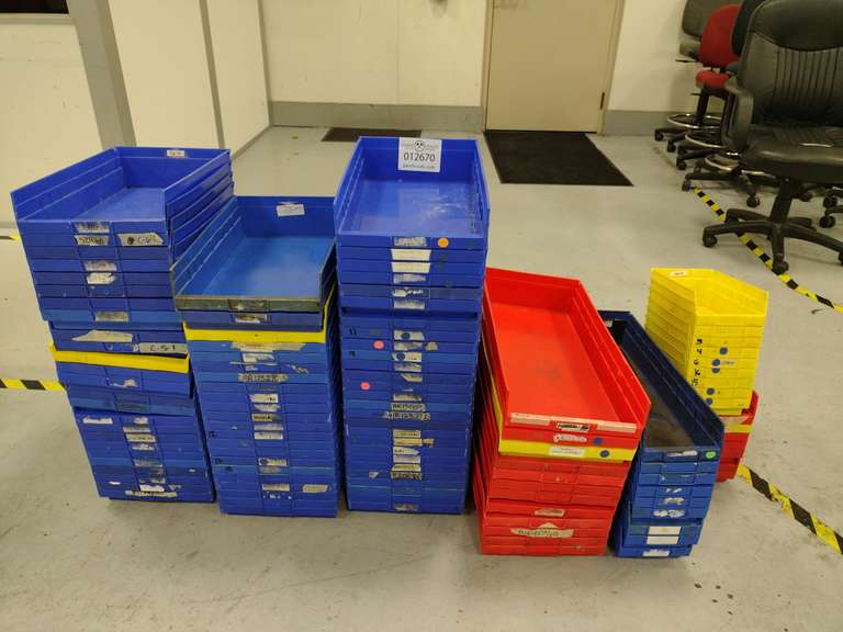 Assorted Plastic Hardware Storage Bins - Gavel Roads Online Auctions