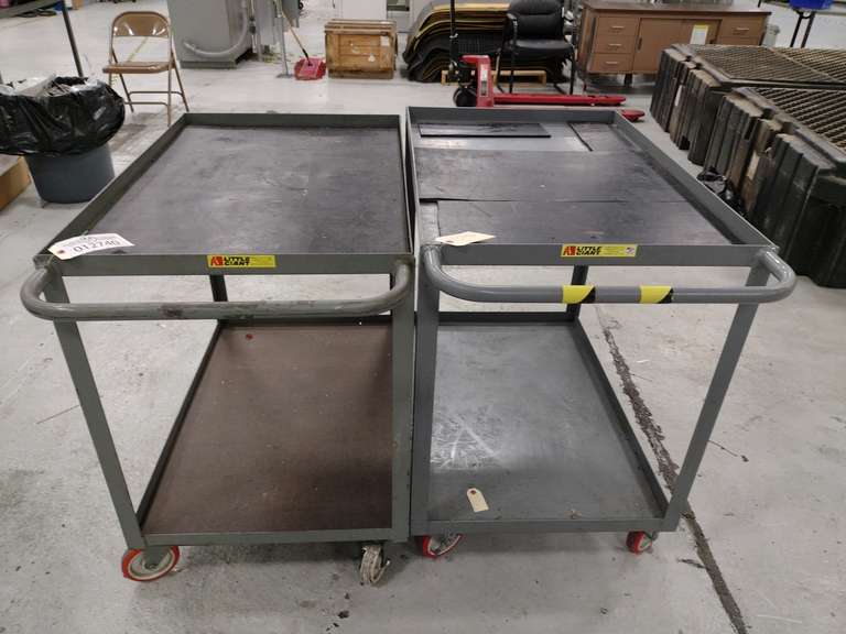 (2) Little Giant Metal Rolling Utility Carts - Gavel Roads Online Auctions
