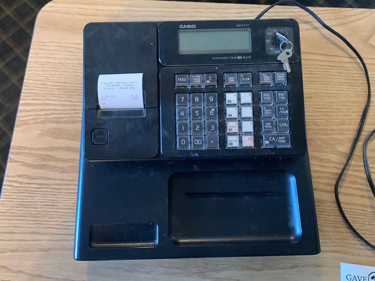 Casio SM-T277 Cash Register - Gavel Roads Online Auctions