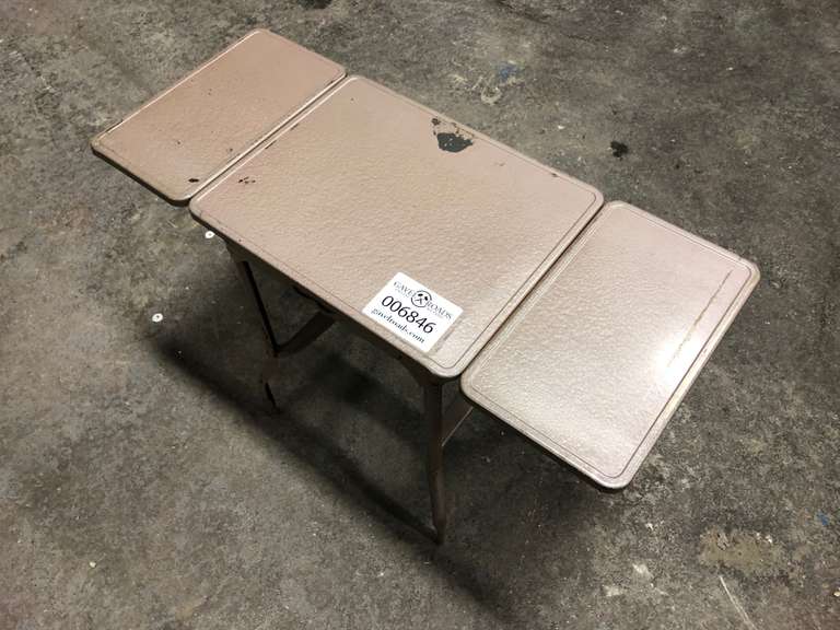 Luxco Metal Typewriter Table w/ Drop Ends - Gavel Roads Online Auctions