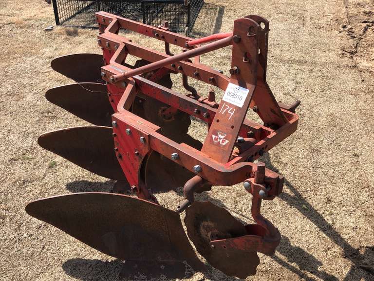 3PT. Massey Ferguson #74 14" x (4) Bottom Plow w/ Cutting Coulter ...