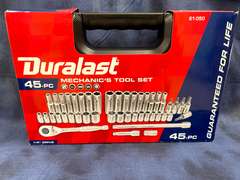 Duralast 45 Piece Mechanics Tool Set - Gavel Roads Online Auctions