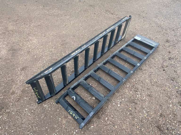 Set Of 2 New 17 3 4 X 80 Heavy Steel Trailer Ramps Gavel Roads Set Of 2 New 17 3 4 X 80 Heavy Steel Trailer Ramps Gavel Roads